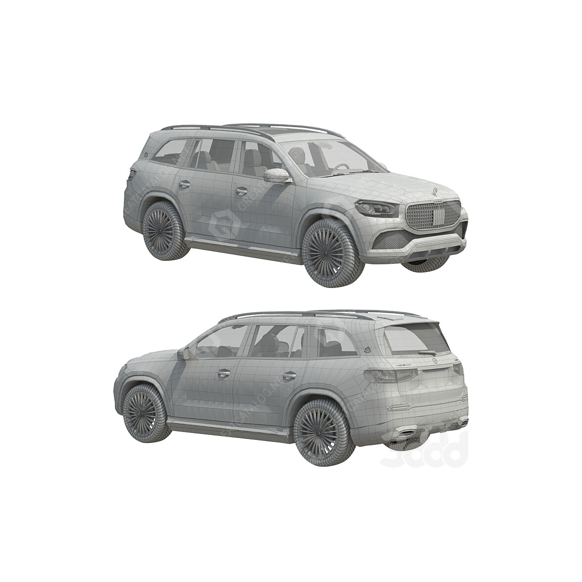 Car Mercedes-Benz Maybach GLS 600 3D model - GreatCatalog 48154