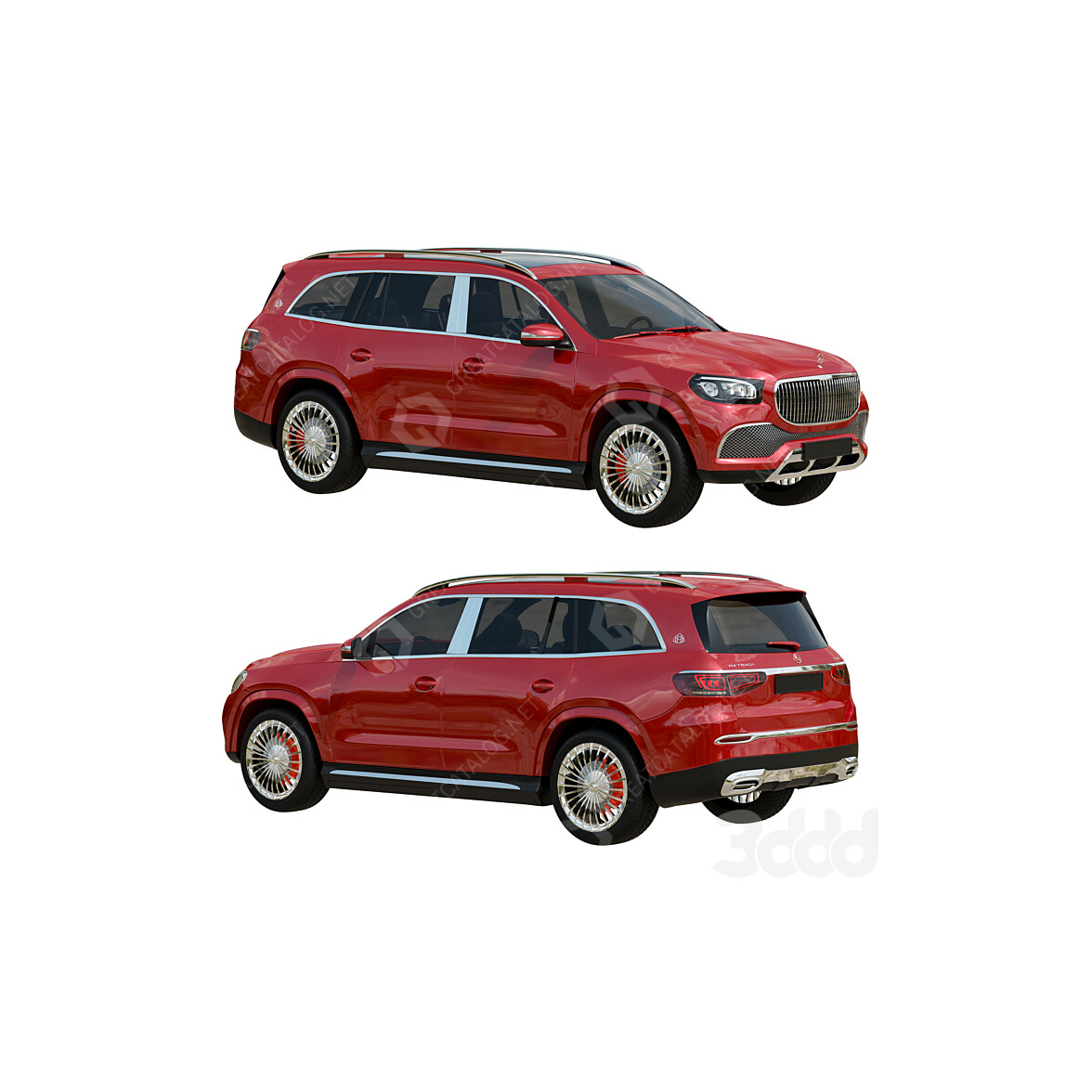 Car Mercedes-Benz Maybach GLS 600 3D model - GreatCatalog 48154
