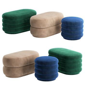 Stackable pouf 3D models - GreatCatalog
