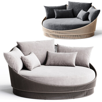 Round daybed 3D models - GreatCatalog
