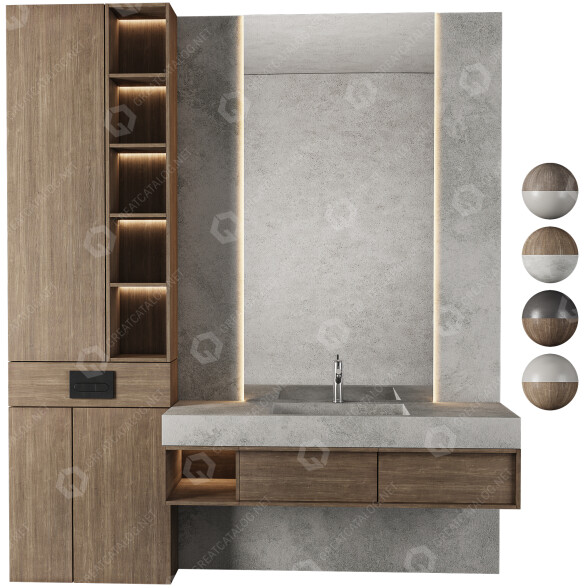 Bathroom Vigo Industries Furniture 13 3D model - GreatCatalog 48578