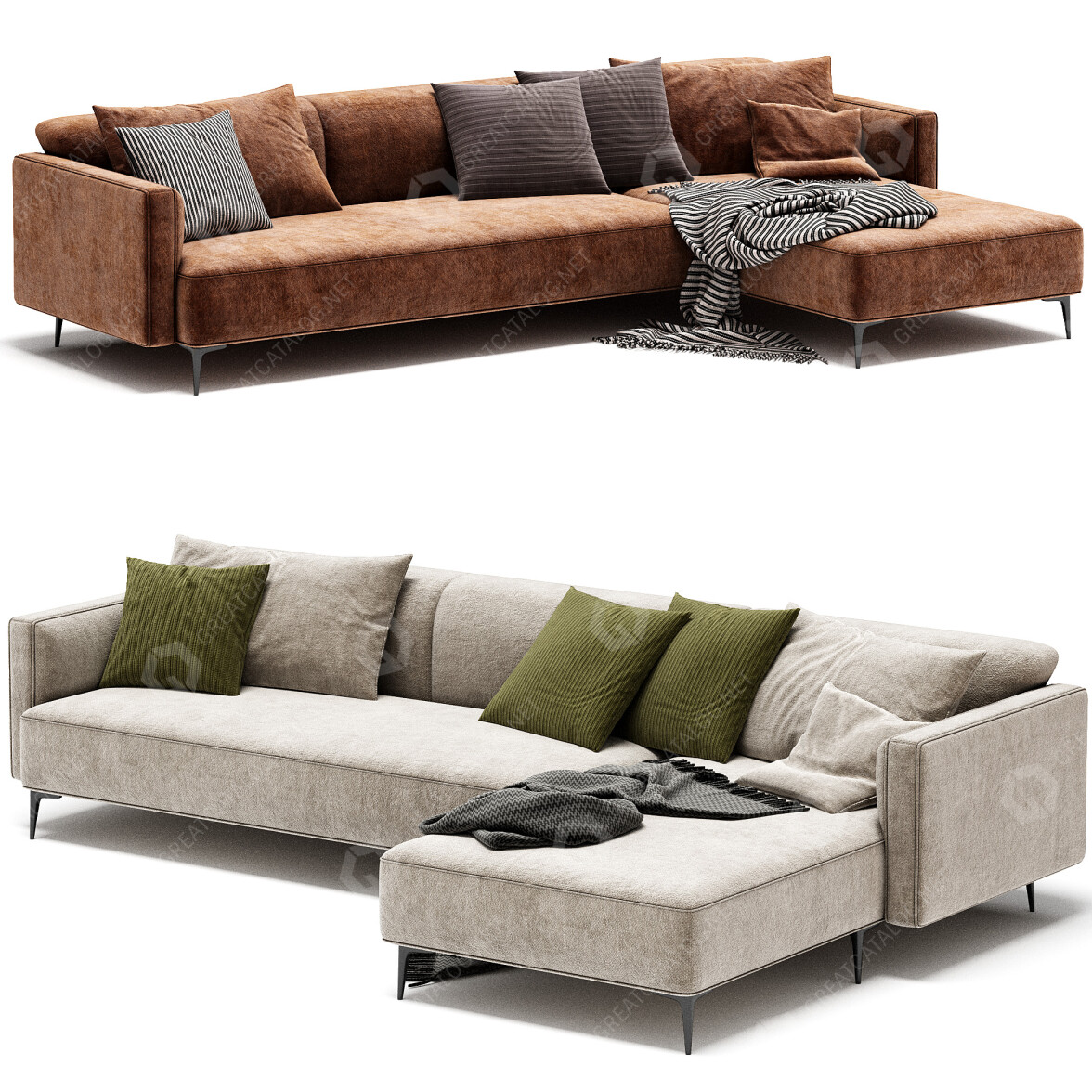 Sofa BoConcept Modena 3D model - GreatCatalog 48625