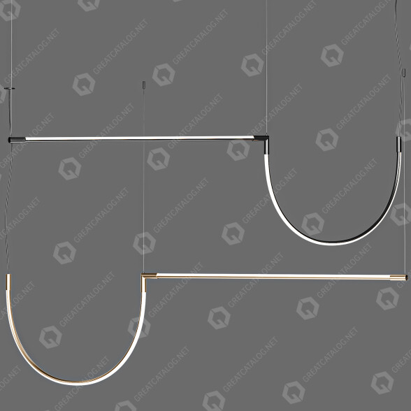 Pendant Lamp Leds C4 Tubs Modular 3D model - GreatCatalog 48689