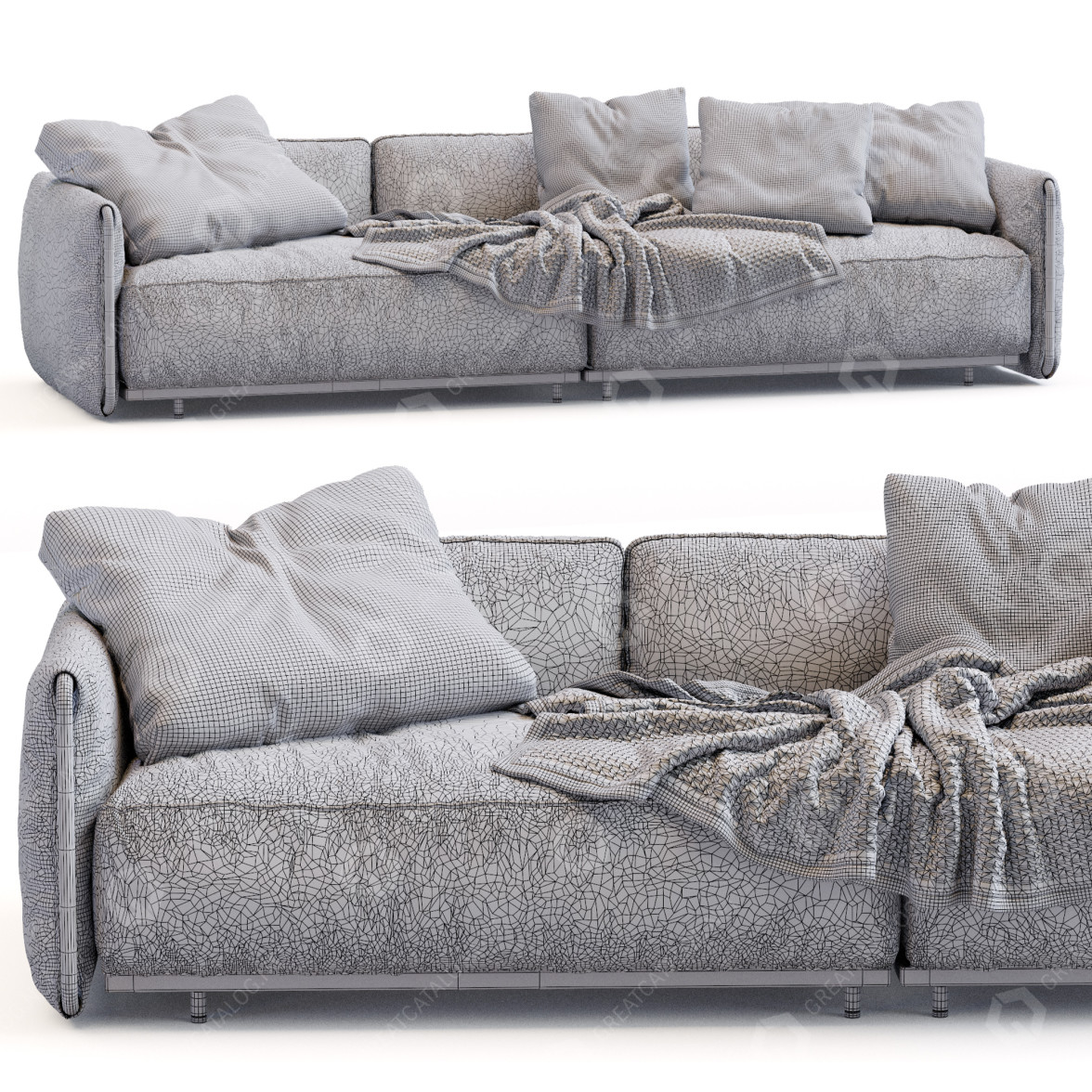 Sofa Flexform Edmond 3D model・Download 3D models