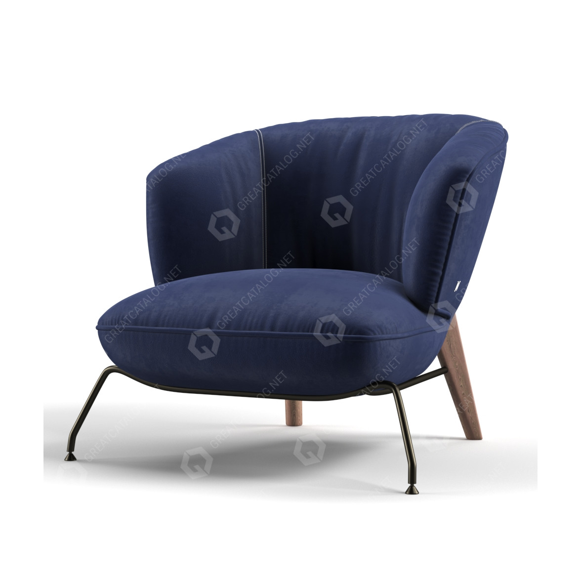 Armchair Natuzzi Penelope 3D model - GreatCatalog 5098