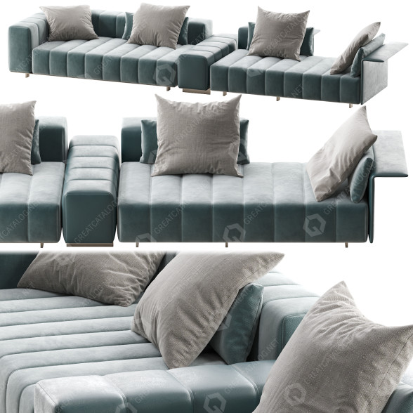 Sofa Minotti Freeman Seating System 3D model - GreatCatalog 5124