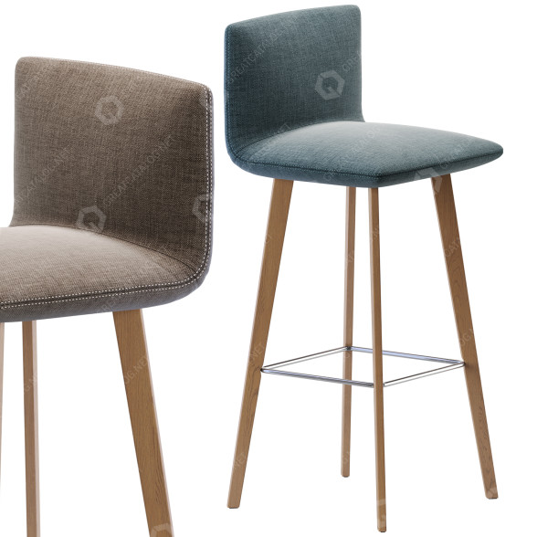 Bar Stool COR Sitzmöbel Jalis Variant 4 3D model - GreatCatalog 5697
