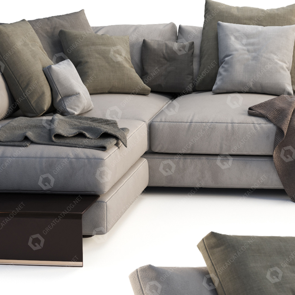 Sofa Flexform Long Island Corner 3D model - GreatCatalog 5947
