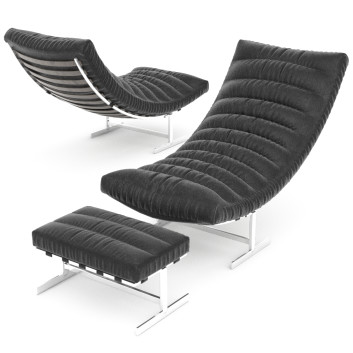 Metal frame chaise lounge 3D models - GreatCatalog
