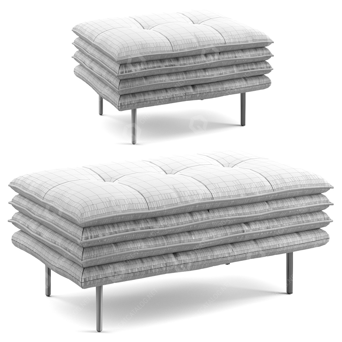 Benches Calia Italia Mater Familias E 635-641 3D model - GreatCatalog 6328