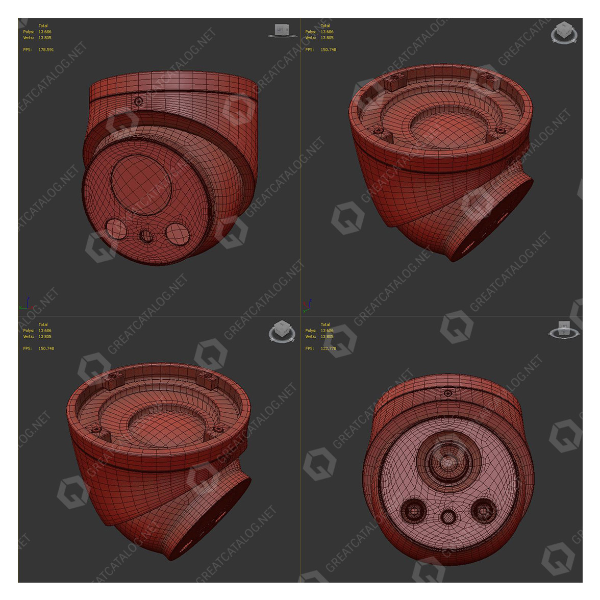 Camera Dahua Technology Surveillance 3D model - GreatCatalog 6415