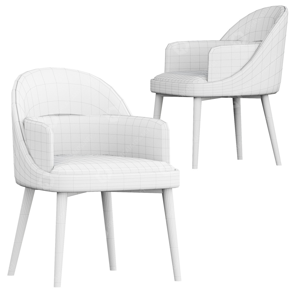 Chair Modern Dining 3D model・Download 3D models・Great Catalog ...