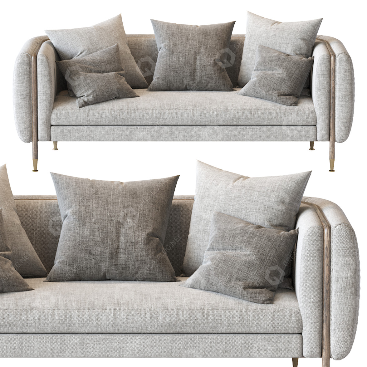 Sofa Private Label 2019 Barlow 3D model #6876 | GreatCatalog