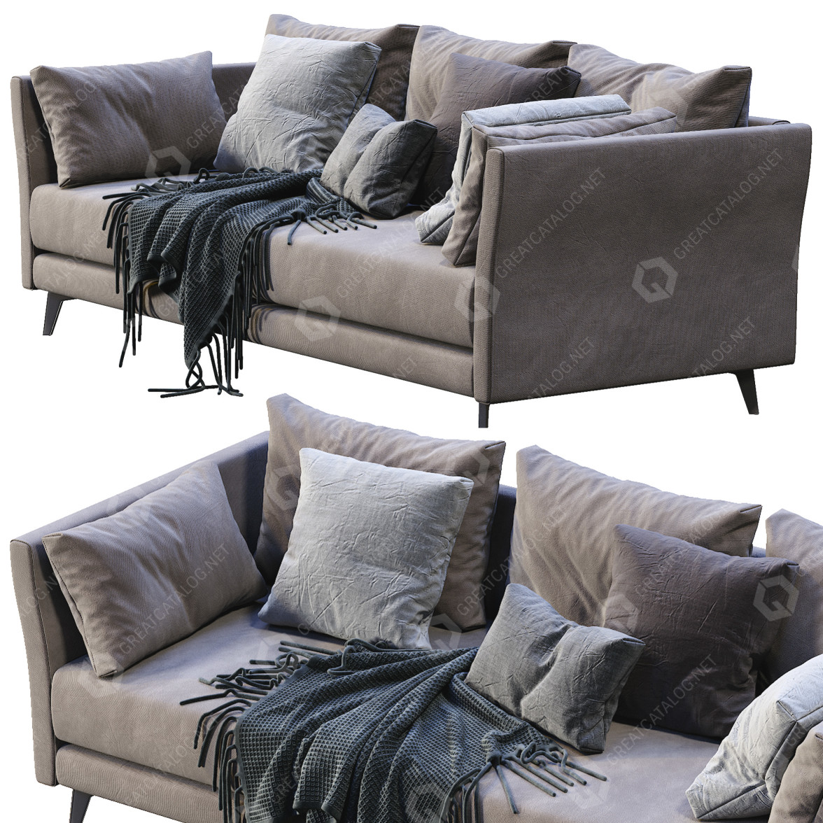 Sofa Jesse Ives 3D model・Download 3D models・Great Catalog - GreatCatalog 6976