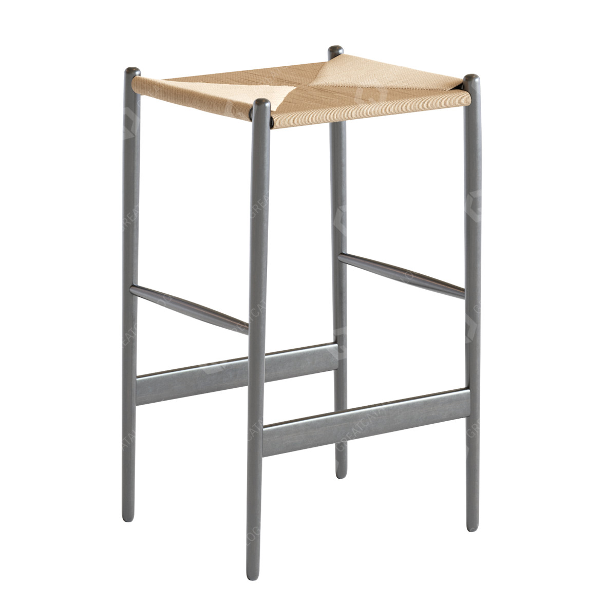 Bar Stool HC28 Cosmo Wegner 3D model - GreatCatalog 7083