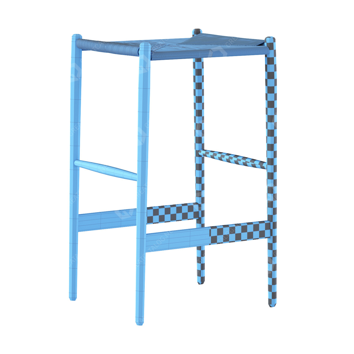 Bar Stool HC28 Cosmo Wegner 3D model - GreatCatalog 7083