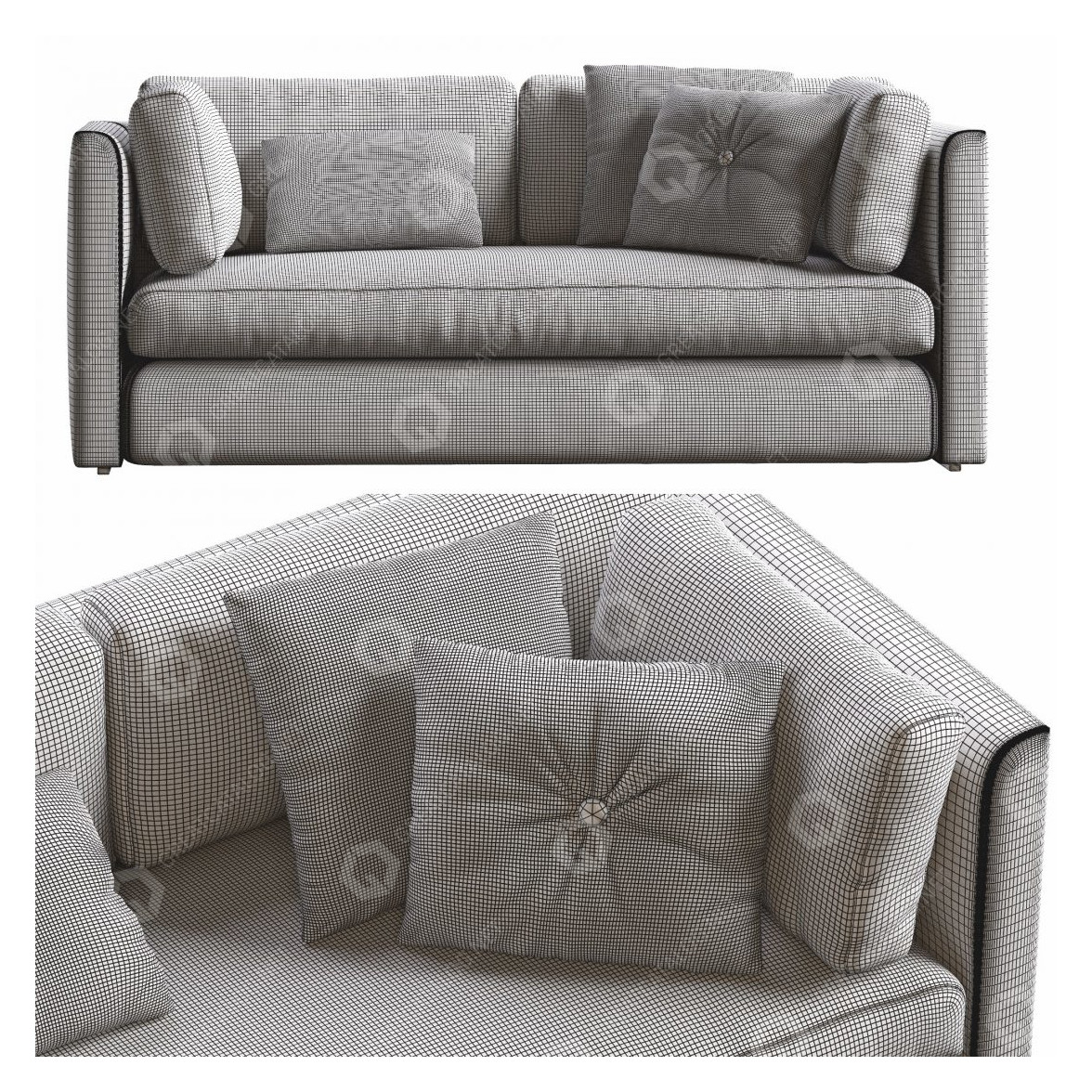 Sofa Hay Hackney 3D model・Download 3D models・Great Catalog ...