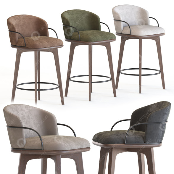 Bar Stool Parla Design Arven 3D model - GreatCatalog 7690