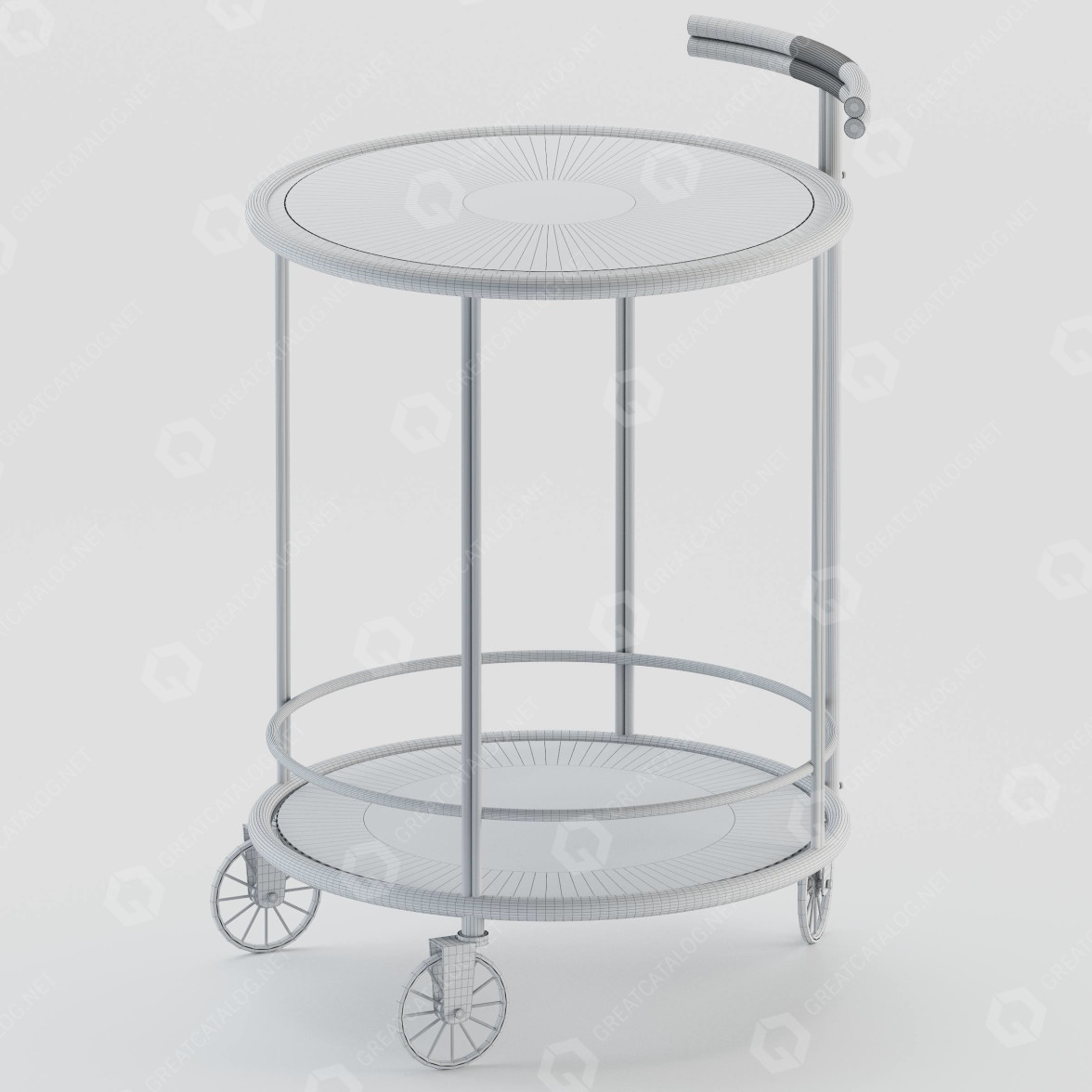 Візок для їжі Covet House Baughman 3D модель