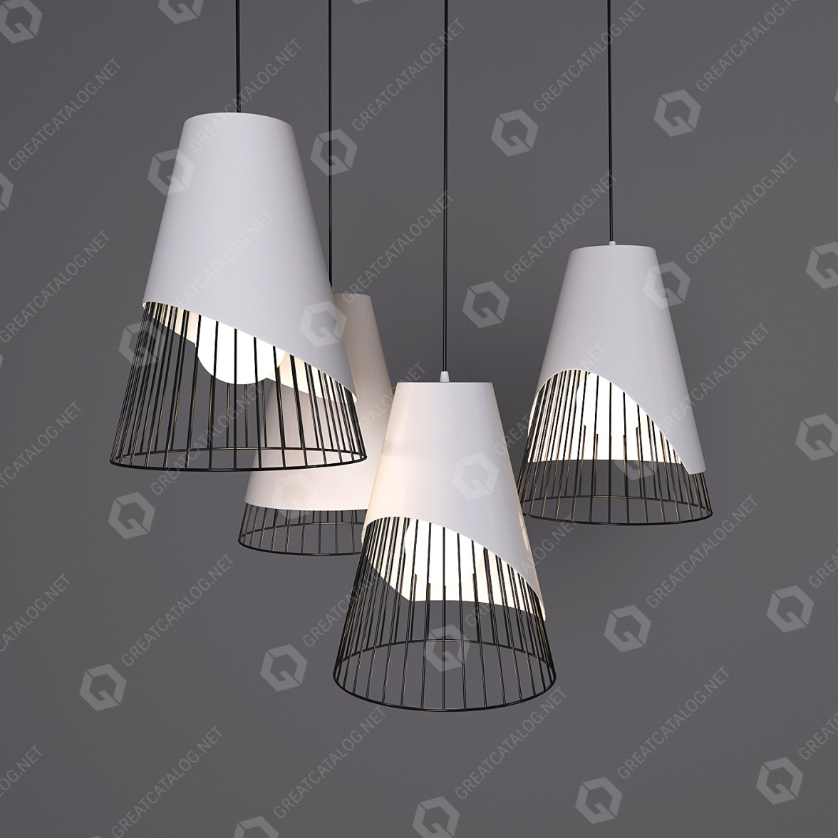 Lamp Castor Design Conic Section Light 3D model - GreatCatalog 8185
