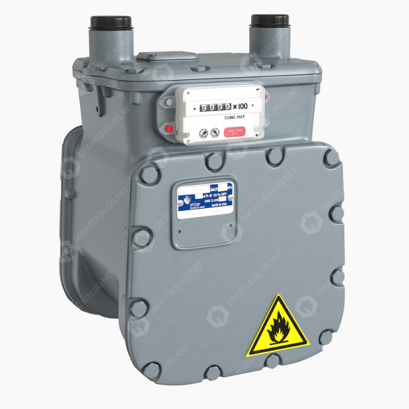 Counter American Diaphragm Gas Meter AC250 3D model - GreatCatalog 8430