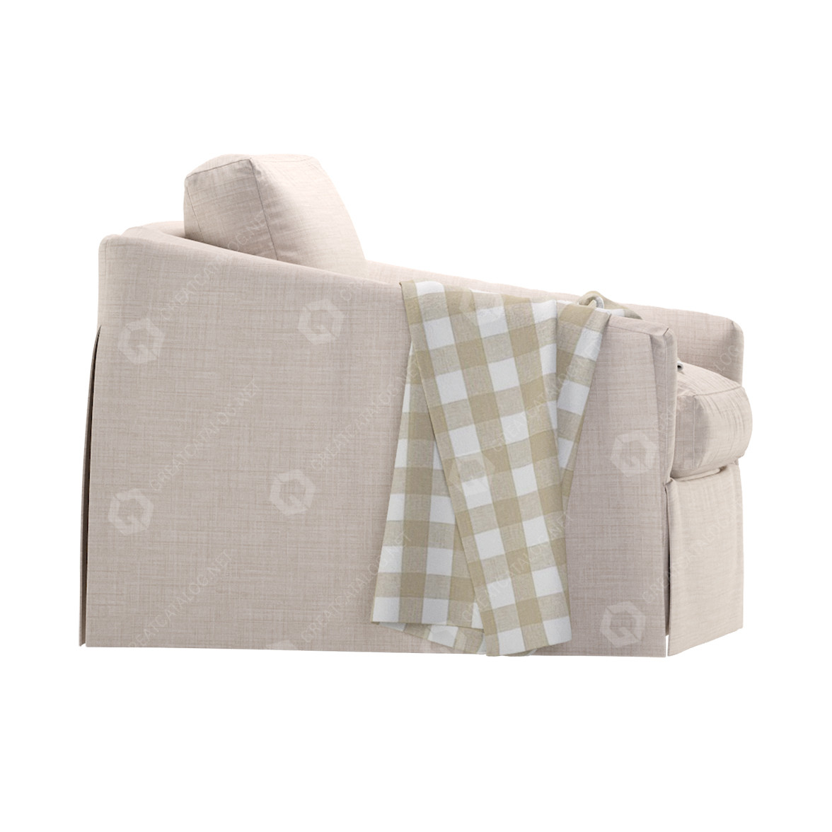 Armchair Coco Republic Max Hampton Occasional 3D model - GreatCatalog 8816