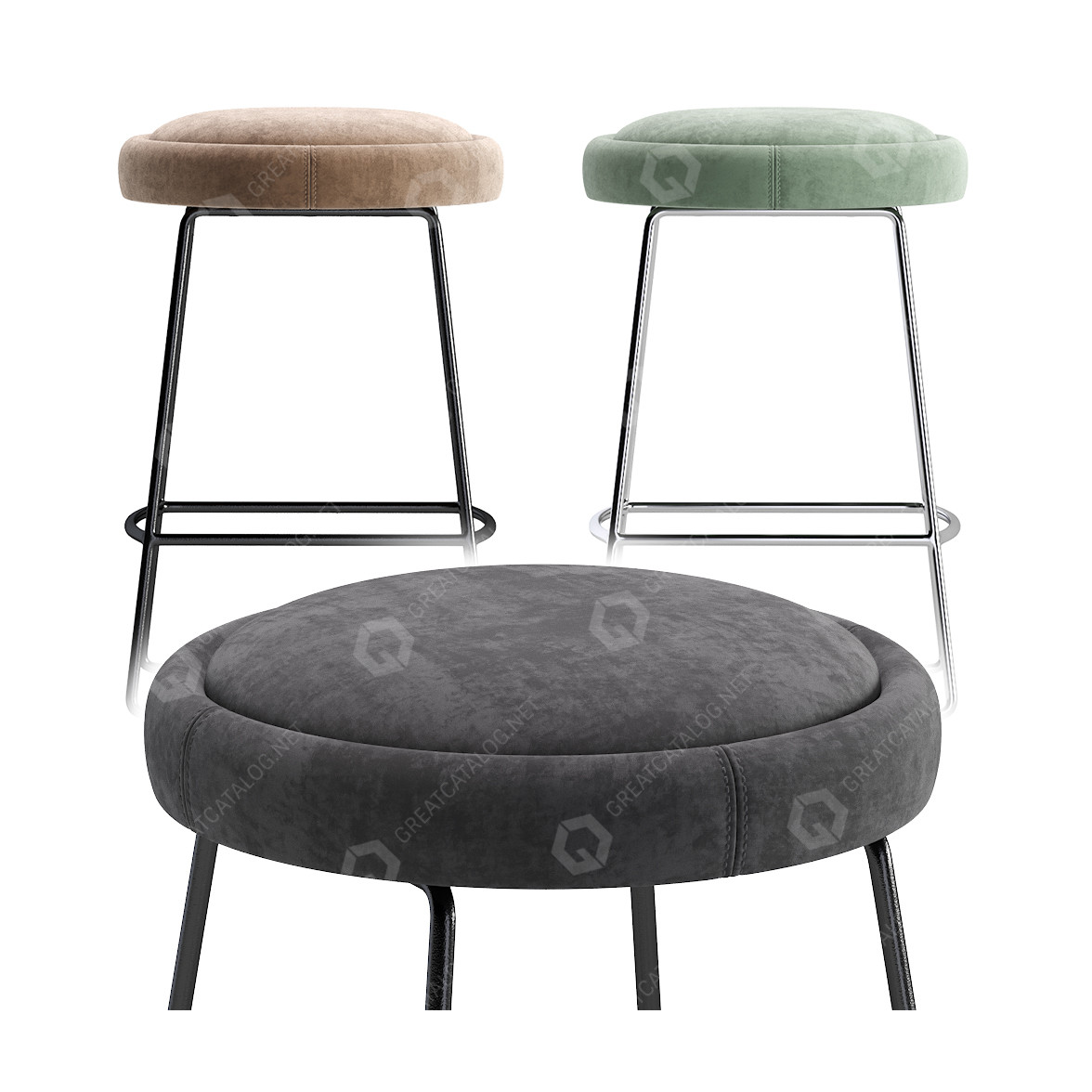 Bar Stool Coco Republic Cooper 3D model - GreatCatalog 8886