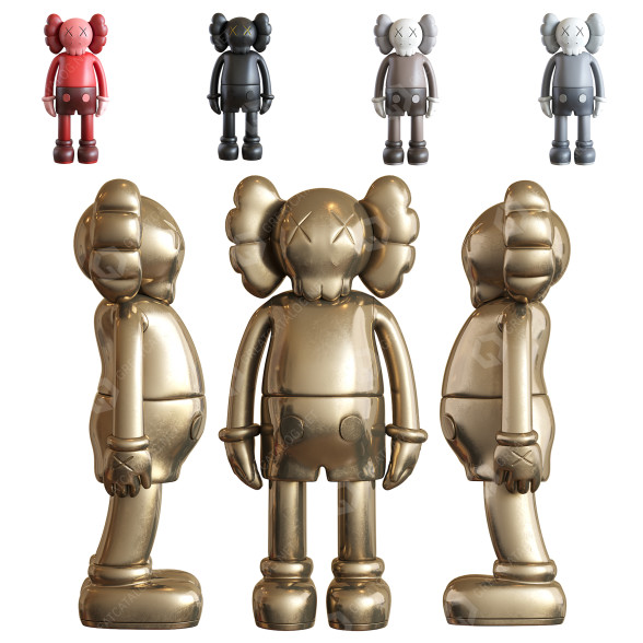 Statuette Kaws Companion Open Edition Vinyl Figure Set 3D model ...