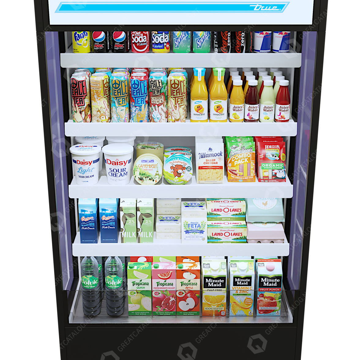 Showcase True Manufacturing Toam Open Air Merchandiser 3D model ...