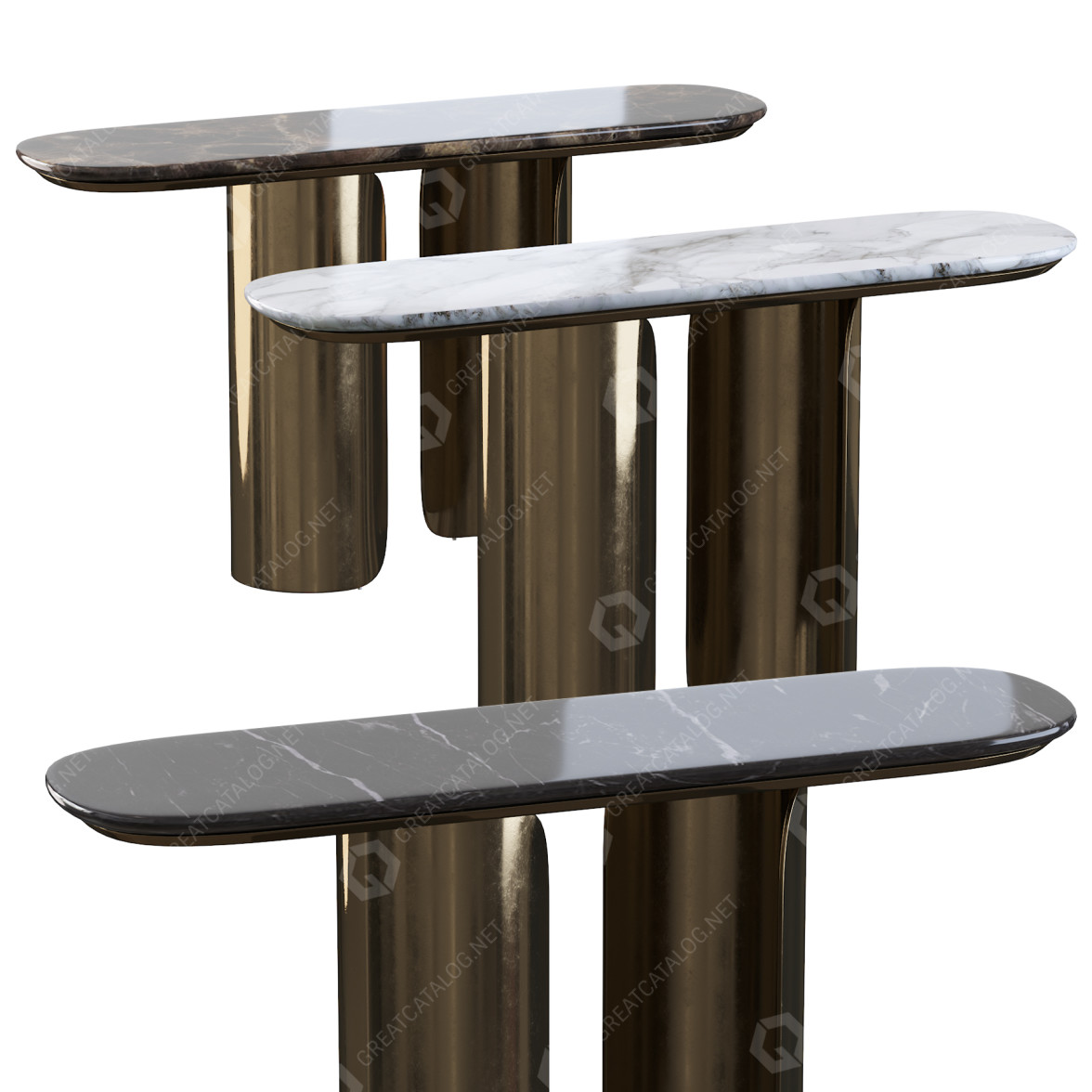 Console Table Opera Contemporary Gabriel 3D model - GreatCatalog 9483