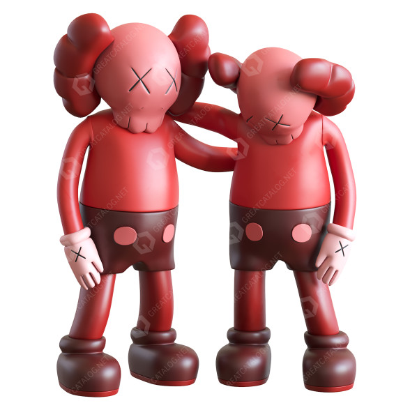 Statuette Kaws Red Blush Along The Way 3D model - GreatCatalog 9598